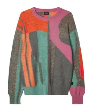 Paul Smith Abstract-pattern Crew Neck Sweater