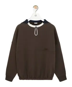 Loewe Medium-weight Fleece Sweatshirt - Brown