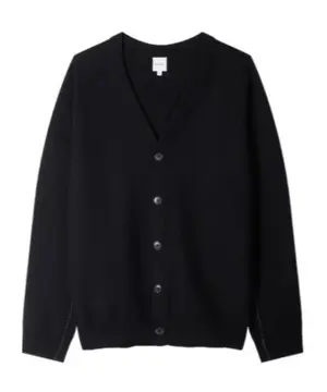 Paul Smith Textured Merino Wool Cardigan - Black
