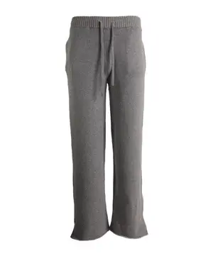 Casablanca Ribbed Knit Pants - Black