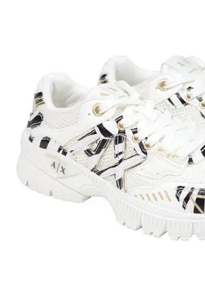 Armani Exchange Round-toe Lace-up Sneakers