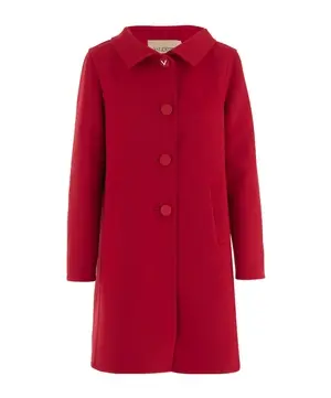 Valentino Garavani Button-up Coat - Red