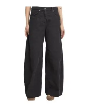 Brunello Cucinelli Casual Trousers With Belt Loops - Black