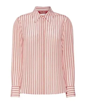 Max Mara Striped Button-up Shirt - Pink