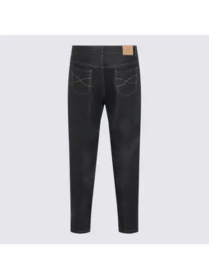 Brunello Cucinelli Logo Patch Straight-leg Jeans