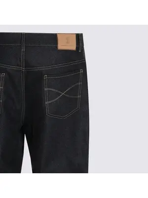 Brunello Cucinelli Logo Patch Straight-leg Jeans