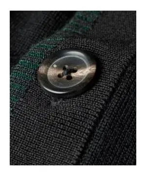 Paul Smith Contrast-collar Merino Wool Cardigan