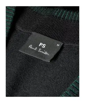 Paul Smith Contrast-collar Merino Wool Cardigan