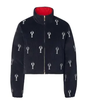Thom Browne Lobster-stitch Reversible Jacket - Navy Blue