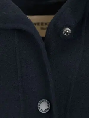Max Mara Boxy Hooded Jacket With Snap Closure