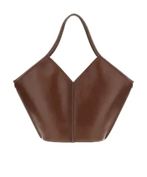 Hereu Calella Distressed Leather Tote Bag - Chestnut