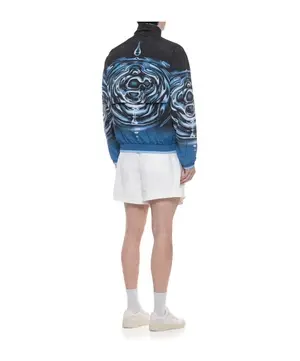 Casablanca Graphic Printed Zipped Drawstring Jacket