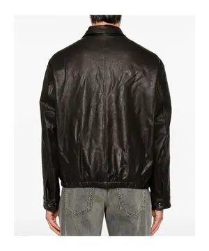 GIORGIO BRATO Long-sleeve Zip-up Leather Jacket