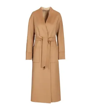 Max Mara Nodo Reversible Belted Coat - Nude
