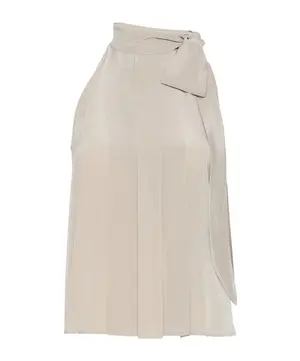 Max Mara Pleated Top - Nude