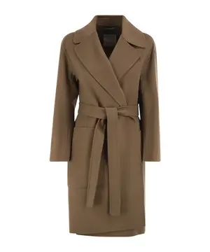 Max Mara Belted Wrap Coat - Green