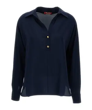 Max Mara Long-sleeved Shirt - Black