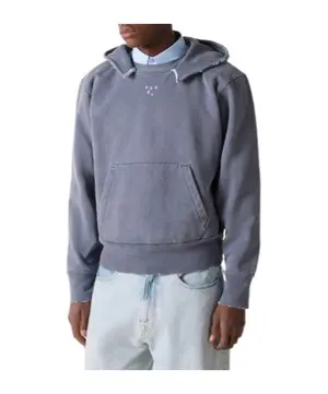 Our Legacy Distressed Cotton Jersey Hoodie - Gray