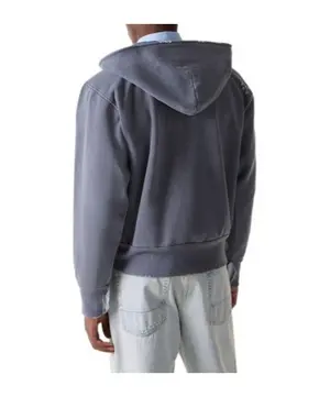 Our Legacy Distressed Cotton Jersey Hoodie - Gray