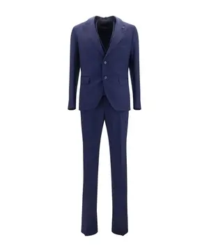 LARDINI Double-breasted Three-piece Suit