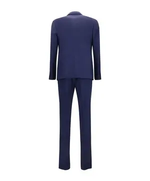 LARDINI Double-breasted Three-piece Suit