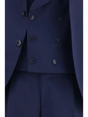 LARDINI Double-breasted Three-piece Suit