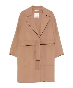 Max Mara Belted Coat - Camel