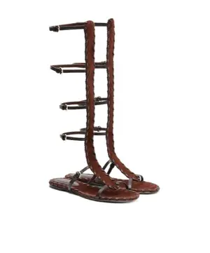 GIANVITO ROSSI Suede Gladiator Sandals