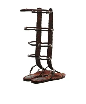 GIANVITO ROSSI Suede Gladiator Sandals