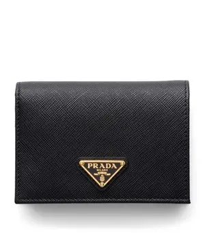Prada Small Saffiano Leather Wallet - Black