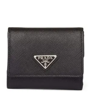 Prada Small Saffiano Leather Wallet - Black