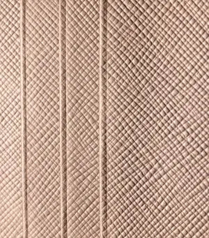 Prada Metallic Saffiano Leather Card Holder - Nude