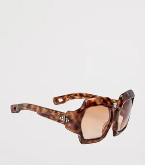 JACQUES MARIE MAGE Grand Funk Hexagonal Sunglasses