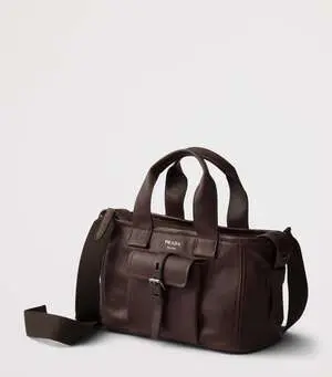 Prada Medium Buffalo Leather Tote Bag