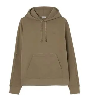Burberry Slim Fit Hoodie With Check Piping