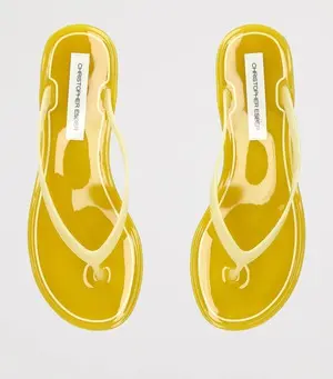 Christopher Esber Jo Flip Flops - Yellow