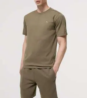 Burberry Cotton Check-piping Slim T-shirt - Brown