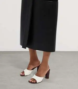 Bottega Veneta Lambskin Livia 90 Heeled Mules