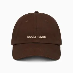 NOOLTRENDS Embroidered Cotton Baseball Cap - Brown
