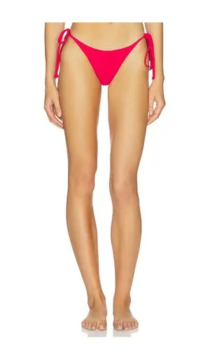 Bond Eye Addison Bikini Bottom In Red - Chilli