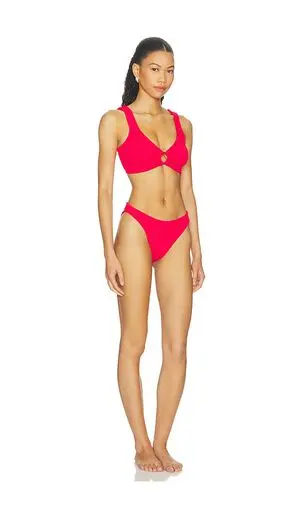 Hunza G Julia Bikini Set With Gold Hoop