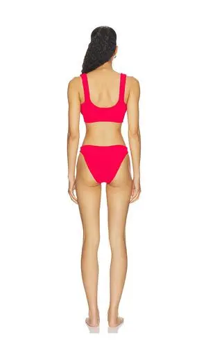 Hunza G Julia Bikini Set With Gold Hoop