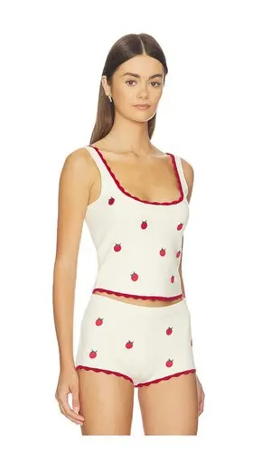 Majorelle Emmile Tomato Tank In Cream