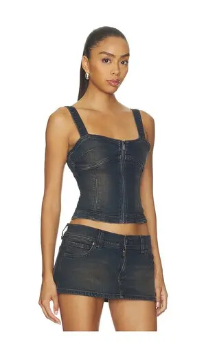 Abrand Denim Denim Bustier