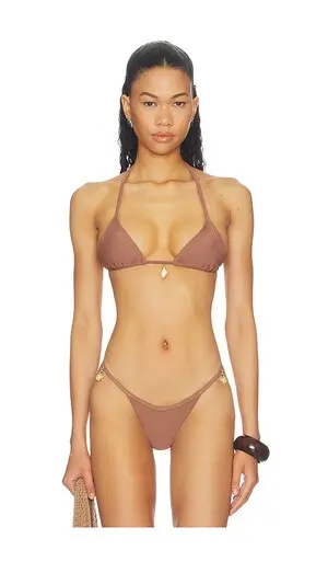 Superdown Xena Bikini Top - Brown