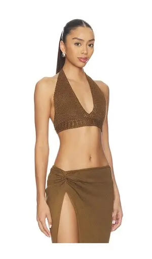 FLOOK THE LABEL Kyla Halterneck Top