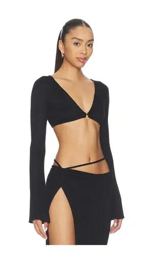 FLOOK THE LABEL Inga Long Sleeve Crop Top
