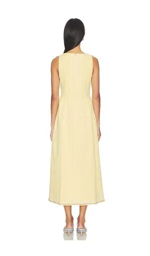 CLEOBELLA Jessamyn Ankle Dress In Lemon