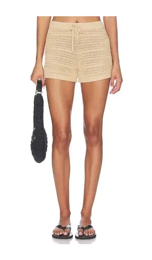 L'academie Kym Openwork Short - Taupe