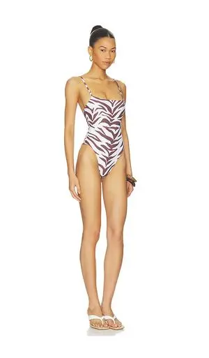 Superdown Kordyn One Piece In Brown,white